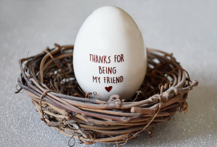 Friend Gift, Co-worker Gift, Unique Gift - You're a Good Egg - Ceramic Egg