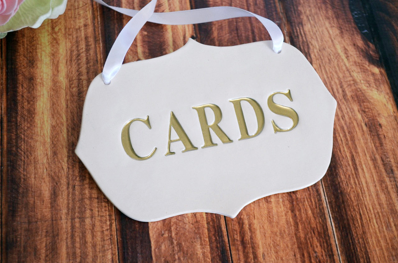 Cards Sign for Wedding Card Box - READY TO SHIP - Available in differe