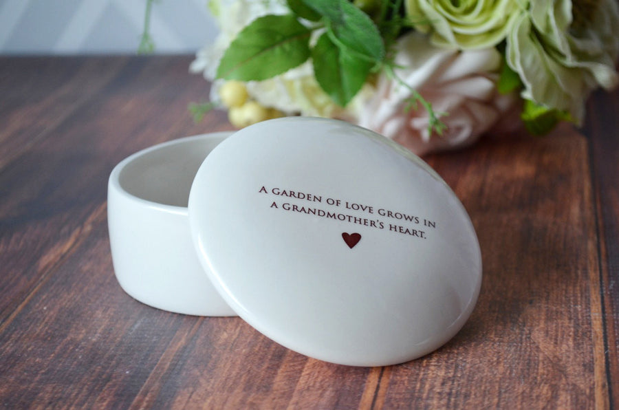 Unique Grandmother Gift -Keepsake Box - A Garden of Love Grows in a Gr
