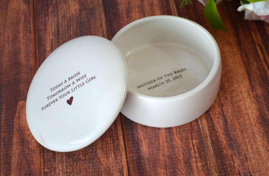 Unique Mother of the Bride Gift - Keepsake Box - Today a Bride Tomorro