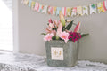 Personalized Bucket - Planter or Wedding Cards Bucket - Large size - A